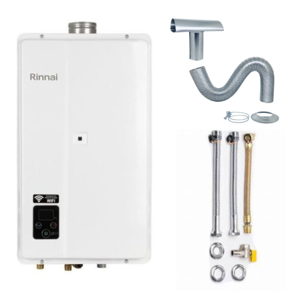 Aquecedor De Água A Gás Rinnai Reu E27 Feh 27 Litros Branco Kit Completo Gas:glp | Leroy Merlin