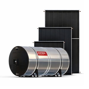 Aquecedor Solar 200l Baixa Pressão Boiler + Placa - Komeco - Boiler ...