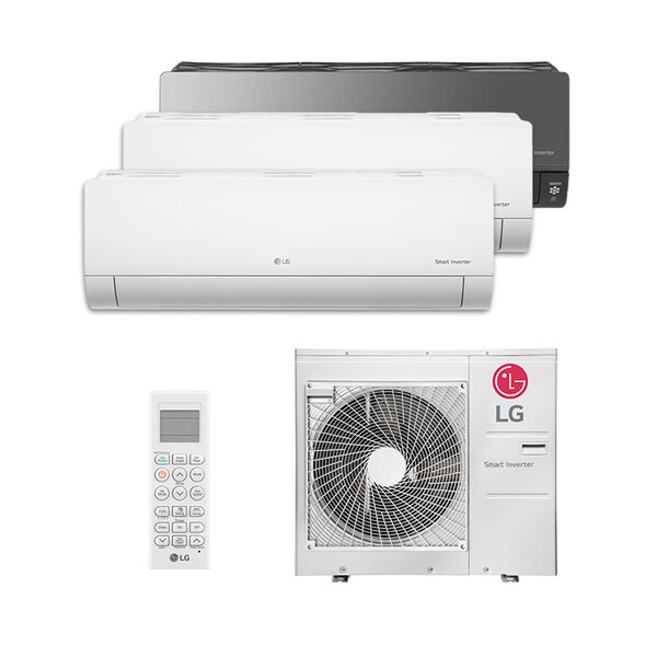 Ar Condicionado Multi Tri Split Inverter Lg 2x12000 Btus Hw + 1x18000 ...