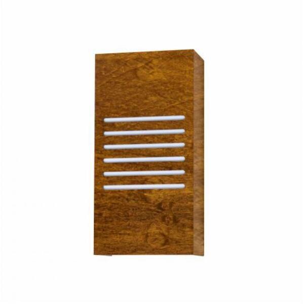 Arandela De Parede Bivolt madeira Imbuia Clean 30x15cm 1xe27 | Leroy Merlin