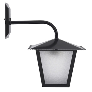Arandela de Parede Externa IP44 LA-24-B Ideal Iluminação Preta Bivolt ...