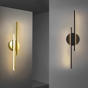 Arandela Moderna Slim Minimalista 2 Perfis Perpendiculares Led ...