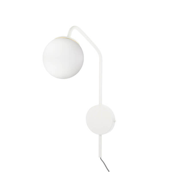 Arandela New Figo Branco - Vidro Branco | Leroy Merlin