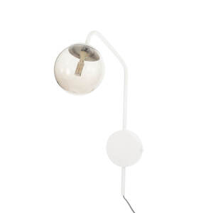 Arandela New Figo Branco - Vidro Fumê | Leroy Merlin