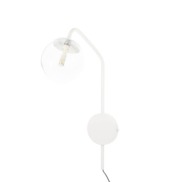 Arandela New Figo Branco - Vidro Transparente | Leroy Merlin