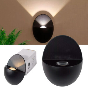 Arandela Para Área Externa Interna Led 1w 3000k Preto Globo | Leroy Merlin