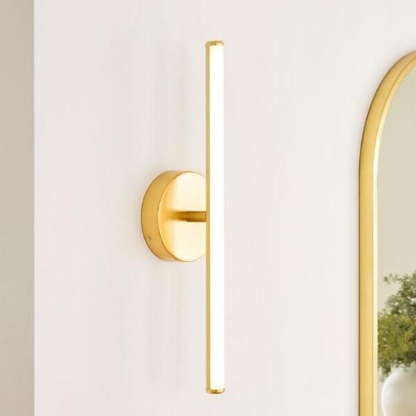 Arandela Slim Linear Moderna 1 Perfil De Alumínio E Acrílico Para Fita ...