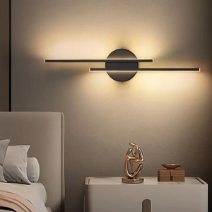 Arandela Slim Moderna Linear 2 Perfis De Alumínio E Acrílico Para Fitas ...