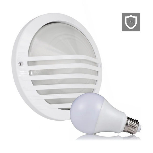 Arandela Taschibra Tartaruga Tcc02 Alumínio C/ Lâmpada E27 Bivolt ...