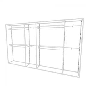 Arara Closet, Estilo Industrial, Guarda Roupas Aberto Com 20 Peças ...
