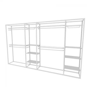 Arara Closet, Estilo Industrial, Guarda Roupas Aberto Com 32 Peças ...