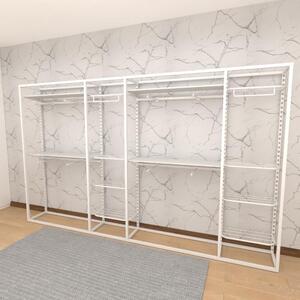 Arara Closet, Estilo Industrial, Guarda Roupas Aberto Com 36 Peças ...