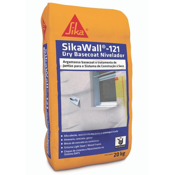 Argamassa Basecoat Sikawall 121 (20kg) | Leroy Merlin