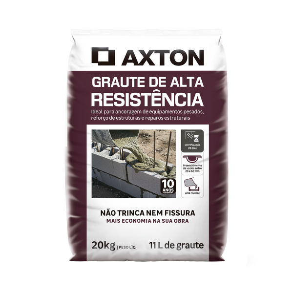 Argamassa Graute Alta Resistência para Reparos Estruturais 20kg Cinza ...