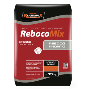 Argamassa Massa de Reparo Interno e Externo 15kg Cinza Reboco Pronto ...