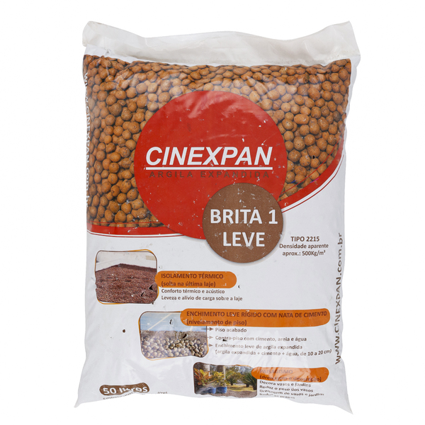 Argila Expandida Saco 50L 20kg* Cinexpan | Leroy Merlin