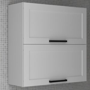 Armário Aéreo 2 Portas Almofada Americana Basculantes 80cm Tm1313 Grazi ...
