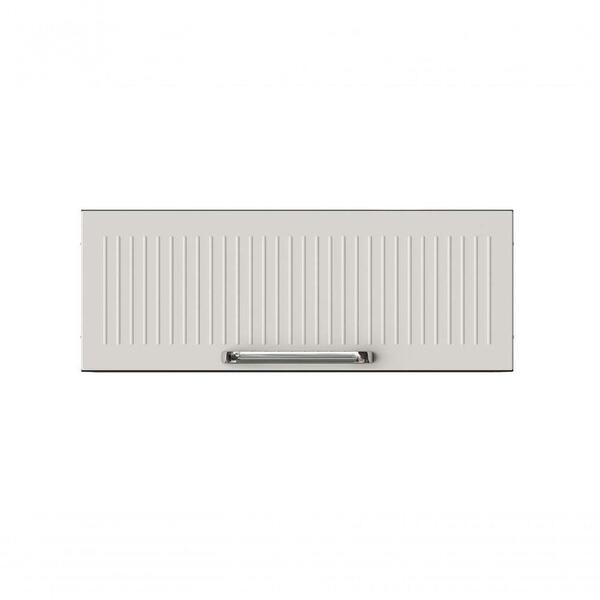 Armário Aéreo Horizontal De Cozinha 70cm Em Aço Grafite-off White ...