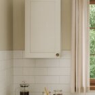 Armário Aéreo Para Cozinha 1 Porta Provençal Iluminata Branco Branco ...