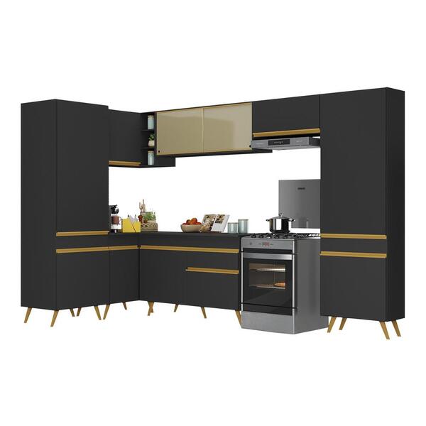 Armário Cozinha Completa De Canto Veneza Multimóveis V2055 | Leroy Merlin