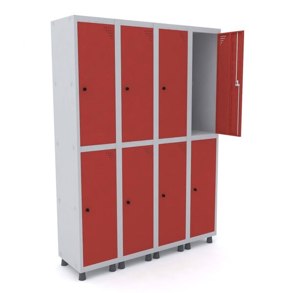 Armário Locker Guarda-volume 8 Portas Aço Grp 504/8 Pandin | Leroy Merlin