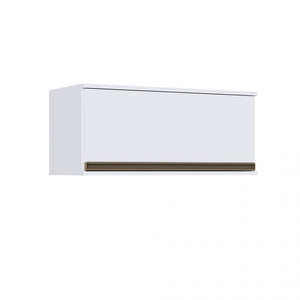 Armário Suspenso Horizontal 1 Porta 100% Mdf Unic Plan 34 X 70 Branco ...
