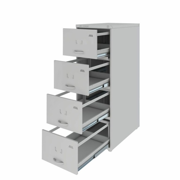 Arquivo De Aço 04 Gav – (70cm) – Chapa # 22 – Trilho Telesc – 1,33×0,47 ...