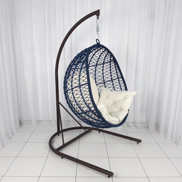 Balanço Bogotá Em Corda Náutica Marinho - Tecido Duna Cru | Leroy Merlin