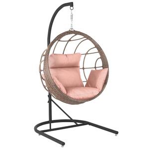 Balanço Suspenso Ninho Em Aluminie Fibra Capuccino E Suporte De Balanço ...