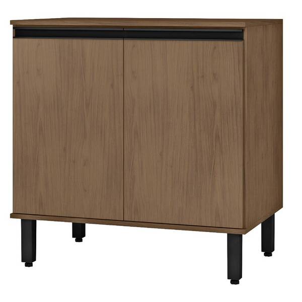 Balcão 2 Portas Para Cozinha 80cm Vicenza Nogal - Mx Móveis | Leroy Merlin