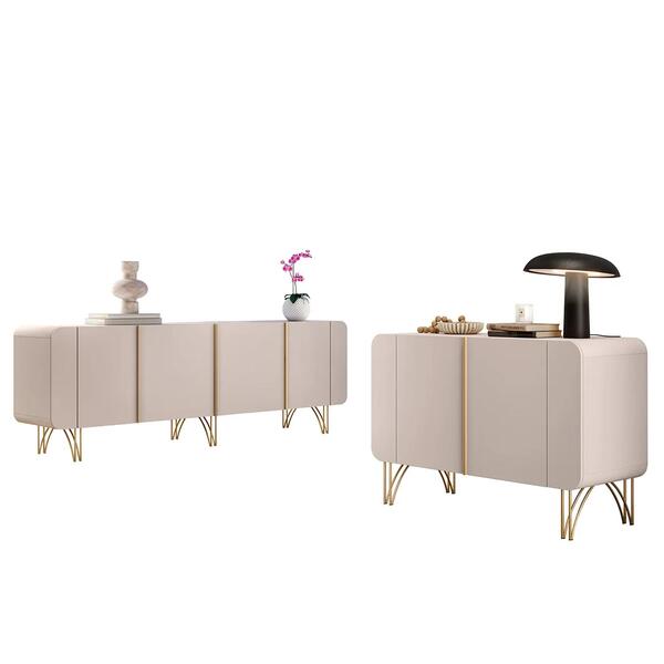 Balcão Aparador Buffet Piacente E Benvy H01 Off White - Mpozenato ...