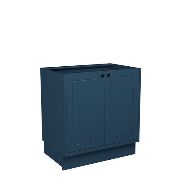 Balcão De Cozinha 80cm 2 Portas Sevilha Azul Órion | Leroy Merlin