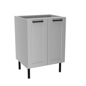 Balcão De Cozinha Sem Tampo 2 Portas 1 Prateleira 60cm Grazi Branco ...