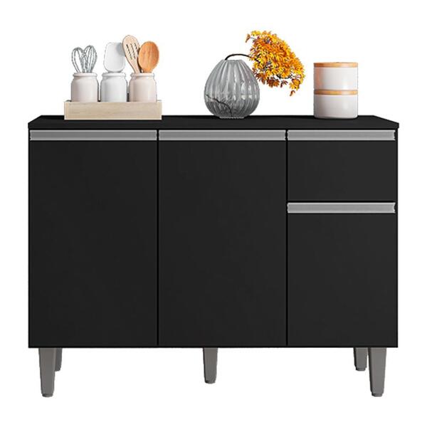 Balcão De Cozinha Vanessa 105cm Com Tampo Mdp - Ajl Móveis | Leroy Merlin