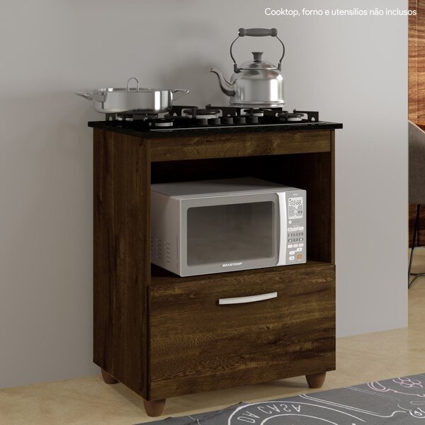 Balcão Para Cooktop 1 Porta Salvia Kaiki Móveis Leroy Merlin