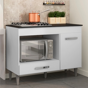 Balcão Para Cooktop Frankfurt Branco | Leroy Merlin