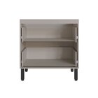 Balcão Para Cozinha 80cm 2 Portas Cinza/fumê Fumê | Leroy Merlin