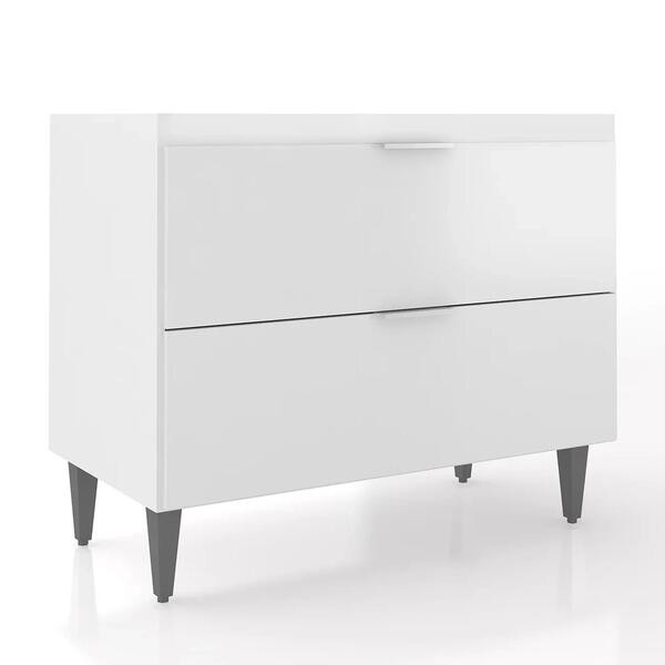 Balcão Para Pia 100cm Sem Tampo Pérola Z34 Branco - Mpozenato | Leroy ...