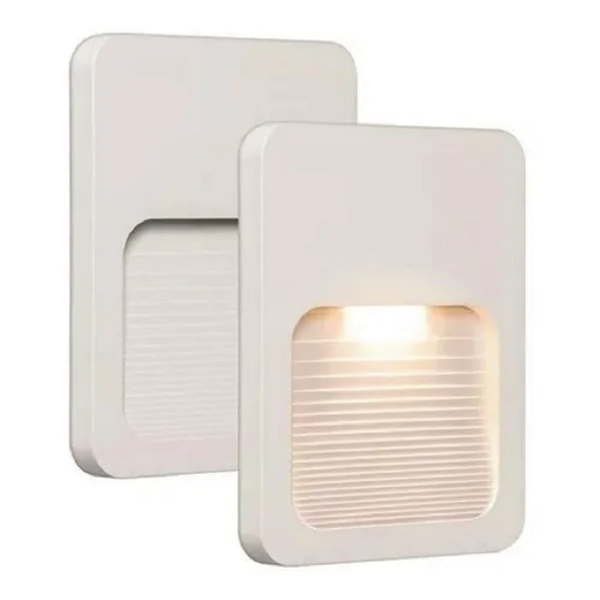 Balizador Led Externo Ip65 Super Led 2w Padrão 4x2 Escada Arandela ...