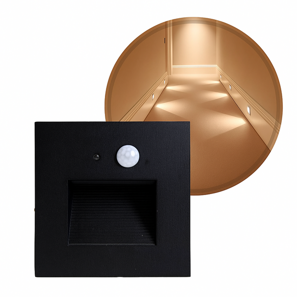 Balizador Led Sentinela 3w Luz Quente Com Sensor 3m Ip65 Opus St3263 ...