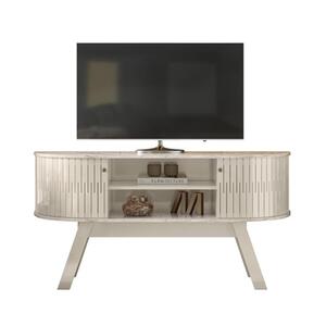 Rack Para Tv Até 55 Polegadas Atlanta 2 Portas Calacata/off White ...