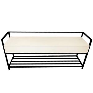 Banco Shoes Sapateira Baú Hall Frente Cama Mad Bca Pto 2m | Leroy Merlin