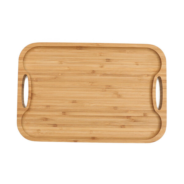 Bandeja De Bambu Retangular Com Alça 30cm | Leroy Merlin