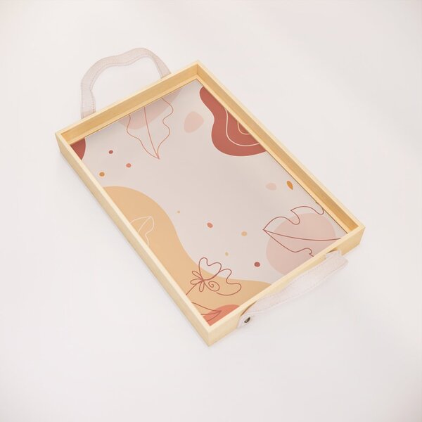 Bandeja Decorativa Pequena Montanhas E Folhas - 32x22cm Clara | Leroy ...