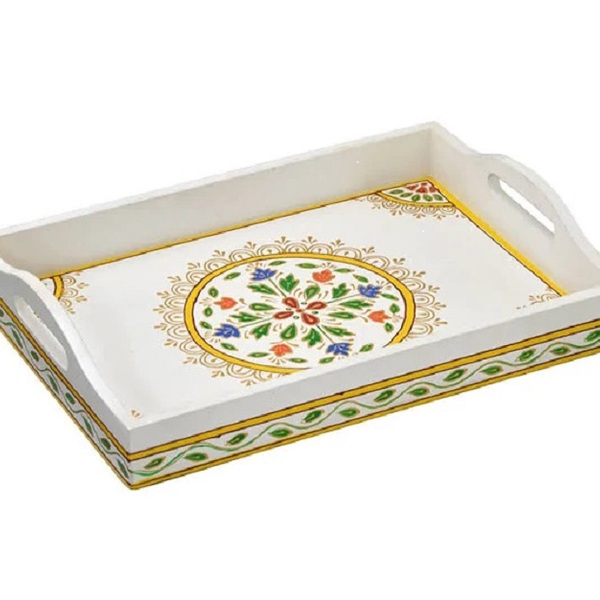 Bandeja Em Madeira Colorida 30 Cm - Espressione | Leroy Merlin