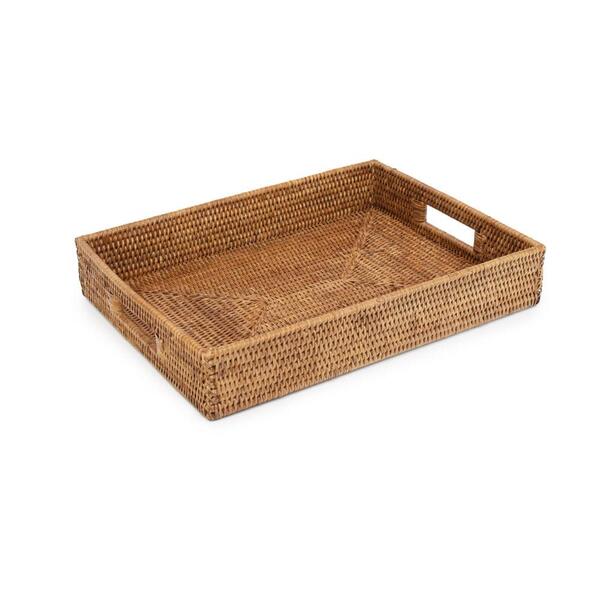 Bandeja Retangular De Rattan 32x42cm 1027202 1un Hubme | Leroy Merlin