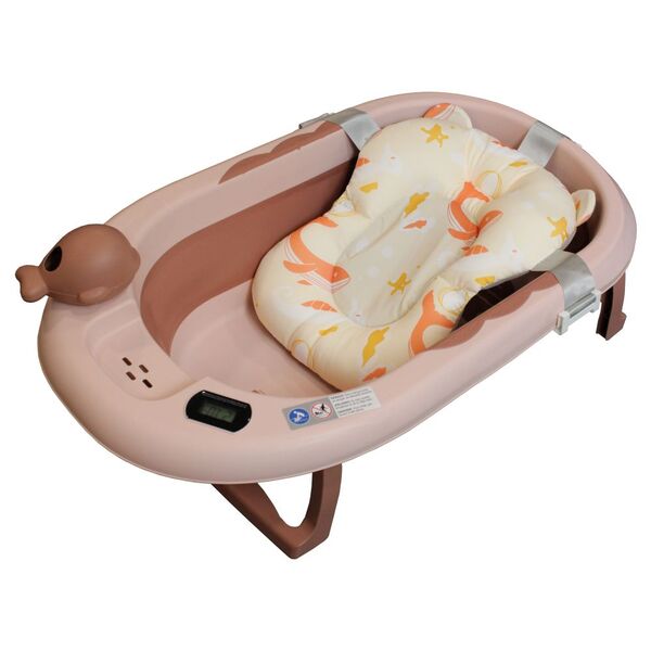 Banheira de Bebê Sulis Pequena | Dobrável - 33 L - Salmão | Leroy Merlin