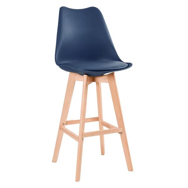 Banqueta Alta Leda - Azul Petróleo | Leroy Merlin