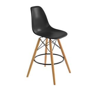 Banqueta Charles Eames Eiffel Design Preta | Leroy Merlin