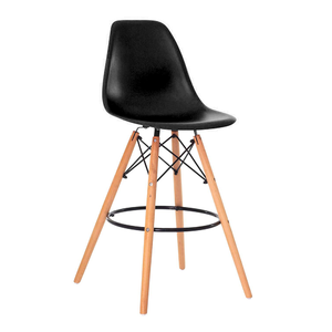 Banqueta Charles Eames Eiffel Design Preta | Leroy Merlin